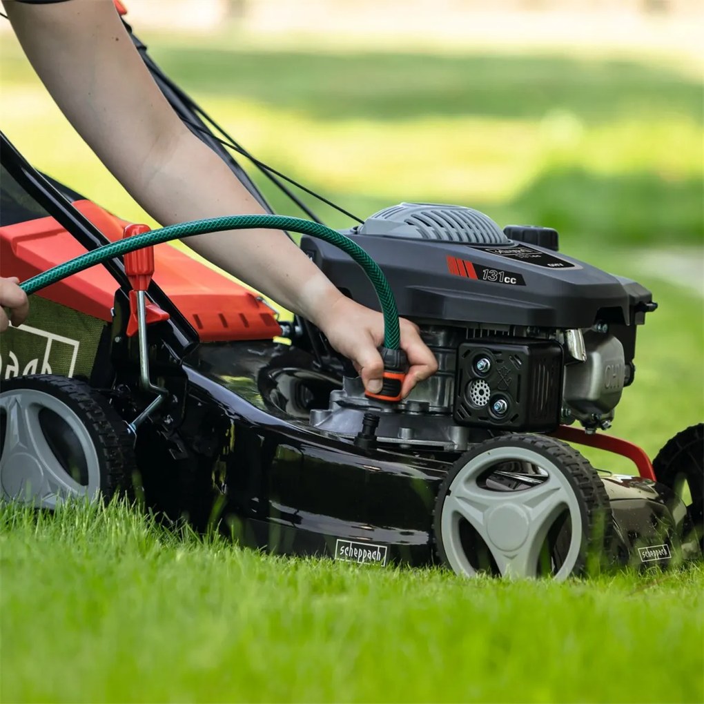 Benzínová sekačka na trávu Scheppach MP 132-42 2v1 bez pojezdu