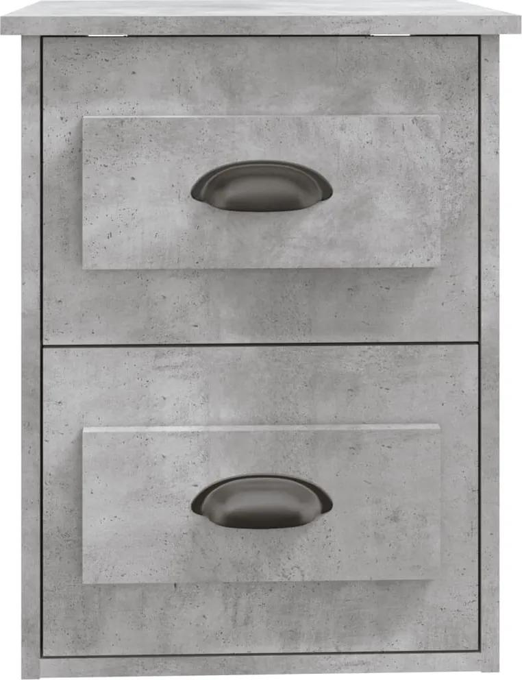 vidaXL Nástěnný noční stolek 41,5 x 36 x 53 cm [816400] Barva: šedá sonoma