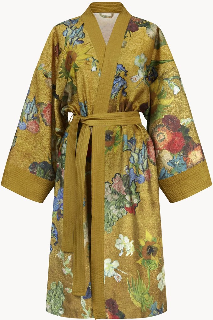 Župan z lyocellu Kimono Partout des Fleurs