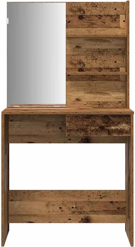 Set toaletního stolku staré dřevo kompozitní dřevo 3329189