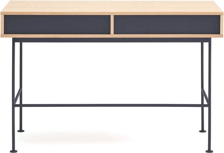 Pracovní stůl s deskou v dubovém dekoru 60x120 cm Yoko – Teulat