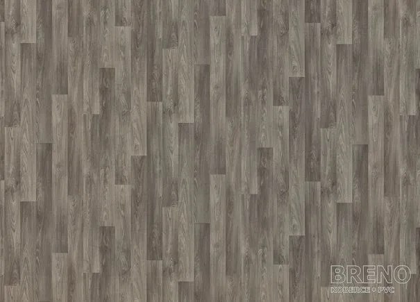Breno PVC ECOTEX Nimes 588 – tmavé dřevo, šíře 400 cm