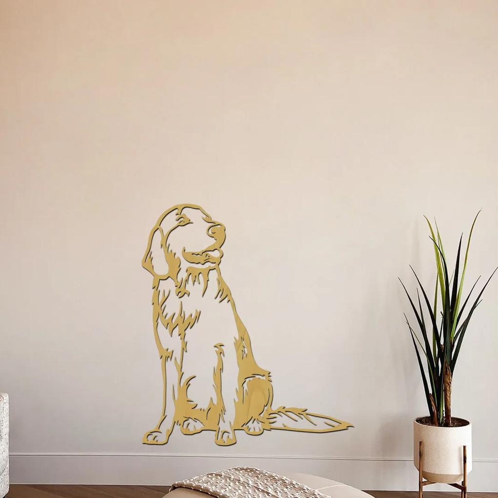 dřevo života Dřevěná dekorace psa Retriever Rozměry (cm): 26x30, Barevný vzor: Javor