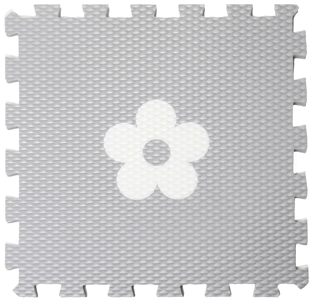 VYLEN Minideckfloor s kytkou Barevná kombinace: Světle šedý s bílou kytkou