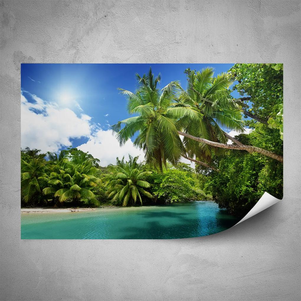 Plakát - Palmový záliv (60x40 cm) - PopyDesign