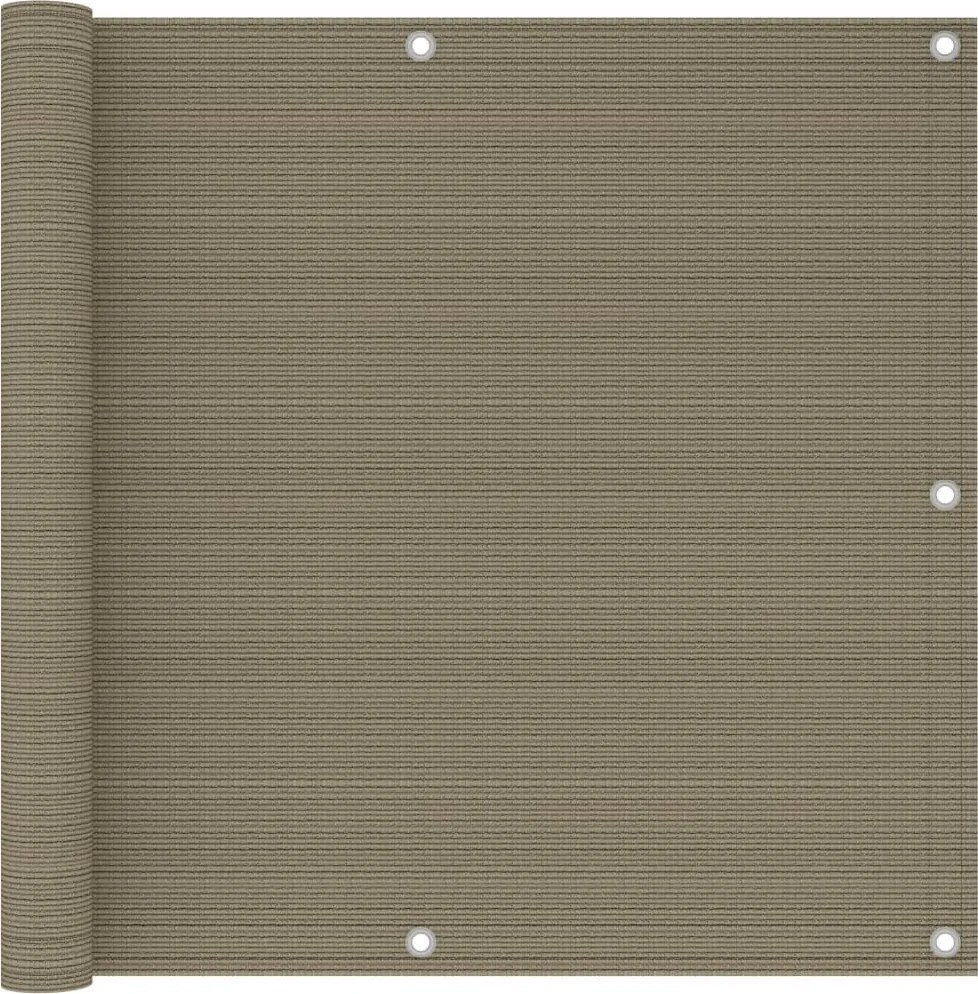 Balkonová zástěna taupe 90 x 300 cm HDPE 310960
