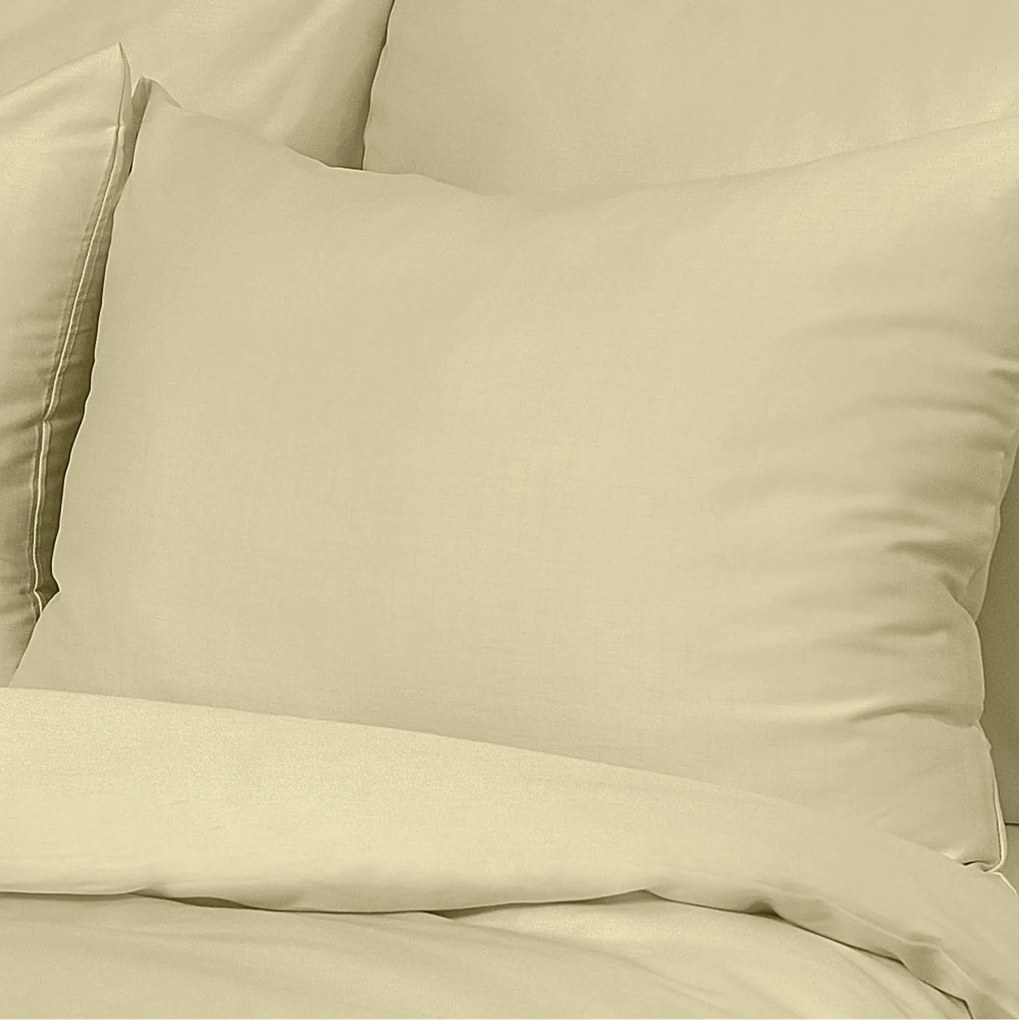 Saténové povlečení LUXURY COLLECTION smetanové - 1x 200/200, 2x 70/90cm
