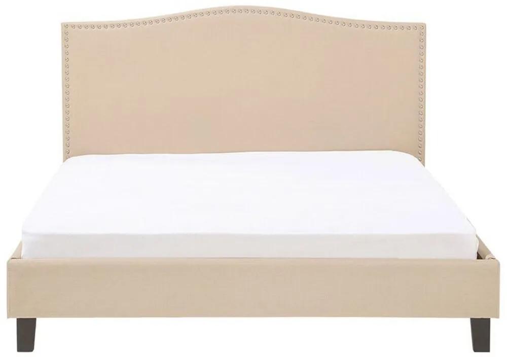 Manželská postel 180 cm MONTHY (s roštem) (béžová). 1007381