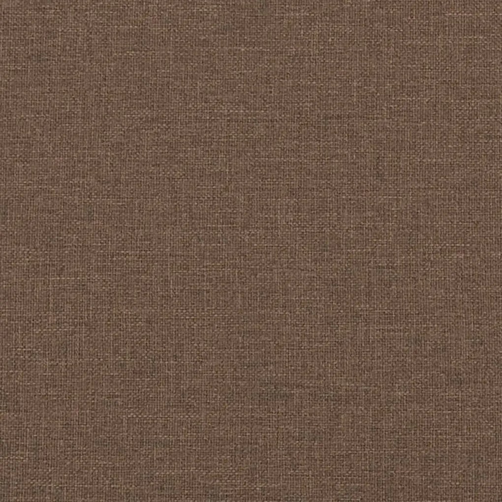 3místná pohovka s podnožkou hnědá 180 cm textil 3201076