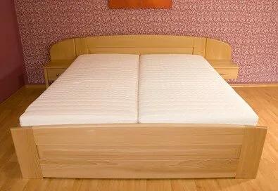 Postel Postelia JAN Buk 160x200 - dřevěná postel z masivu o šíři 4 cm