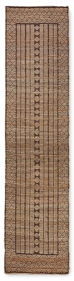 Přírodní hnědý jutový koberec / běhoun Original - 80*350 cm