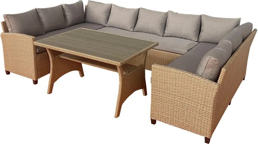 Béžový zahradní lounge set pro 9 Ventura – Unique Furniture