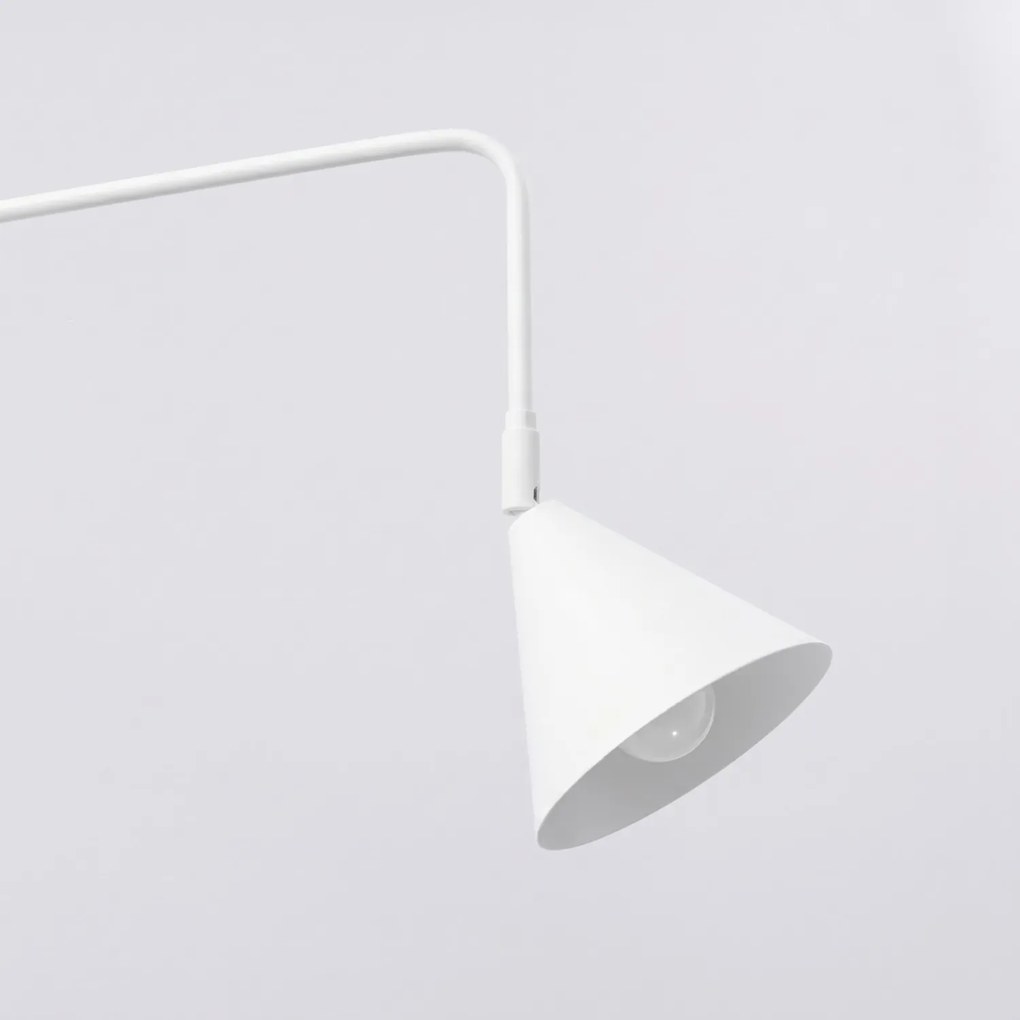 Sollux Lighting Nástěnné svítidlo NOX 1 bílé s vypínačem