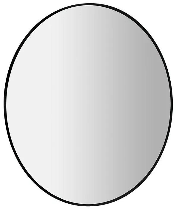 Sapho Sapho, SHARON LED podsvícené zrcadlo Ø 80c m, černá mat (E28904CI), 31255CI