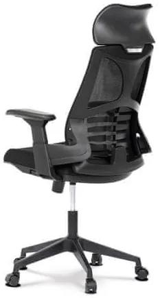 Autronic Kancelářská židle Židle kancelářská, černá MESH, plastový kříž (KA-S247 BK)
