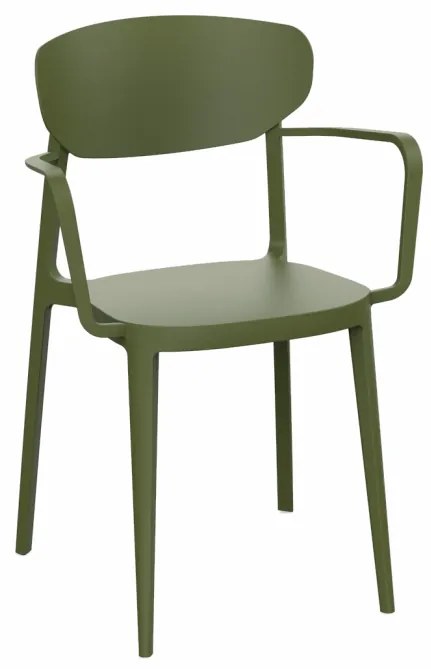 ROJAPLAST Zahradní židle - MARE ARMCHAIR, plastová Barva: béžová