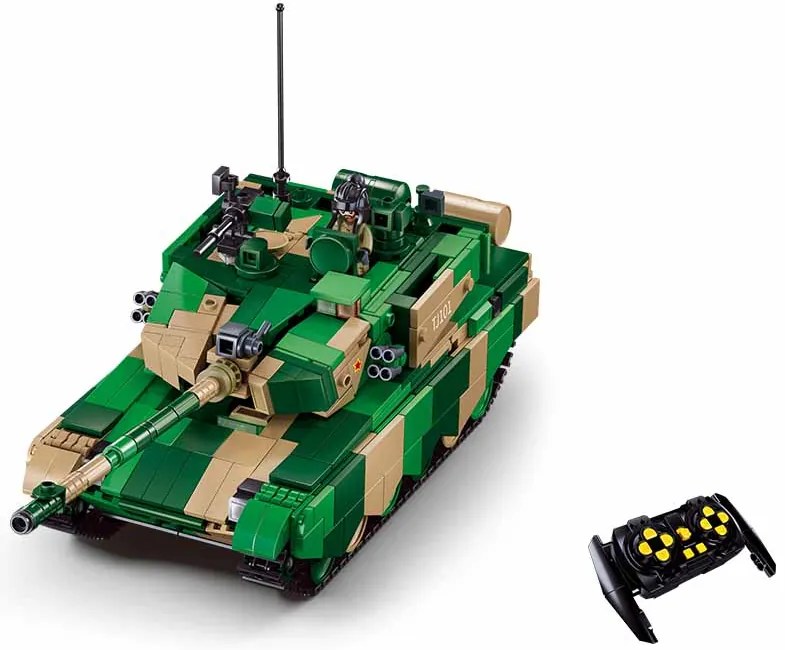 Sluban Power Bricks M38-B7071 R/C ZTZ-99AS Tank na dálkové ovládání