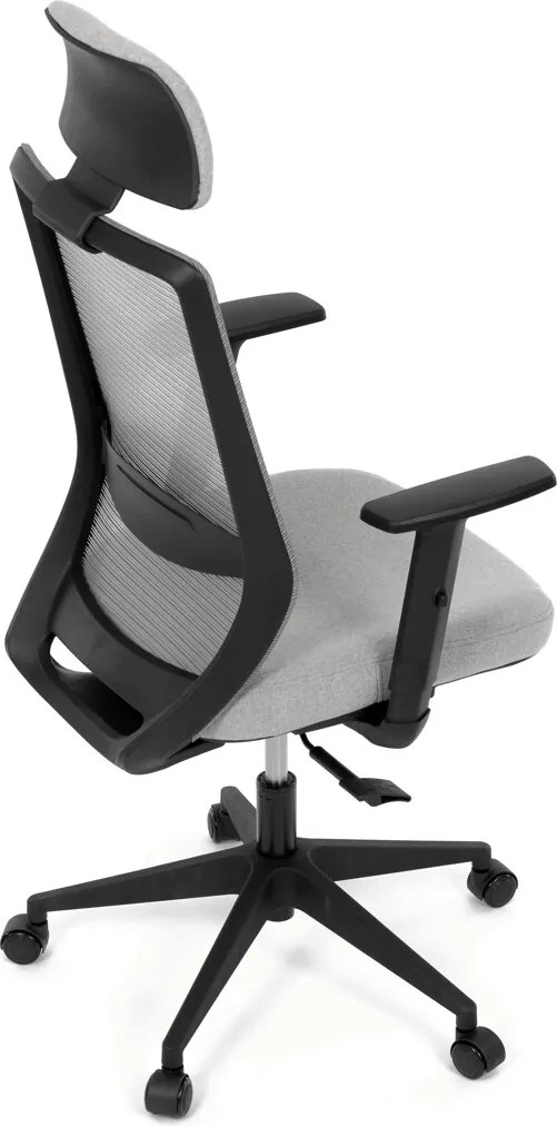 Ergonomická kancelářská židle AURELIE - šedá síťovina