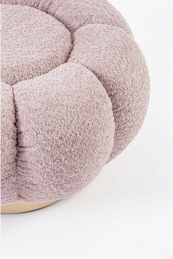 Starorůžová podnožka z textilie bouclé Florel – Bizzotto