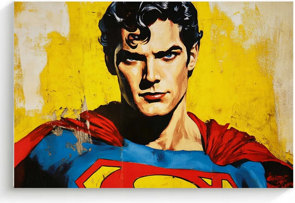 Obraz Na Plátně Plátno Přírodní Bavlna Uv Tisk 120x80 cm Superman