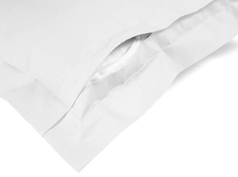 Biante Bavlněný povlak na polštář s lemem Moni MO-042 Bílý 30 x 50 cm