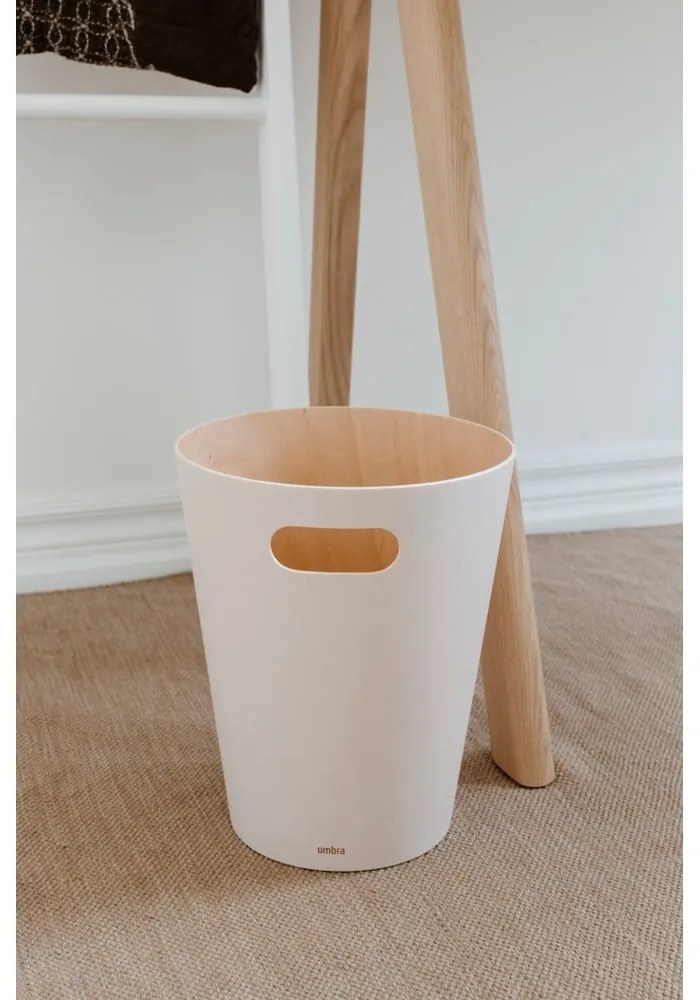 Dřevěný odpadkový koš 7,5 l Woodrow – Umbra