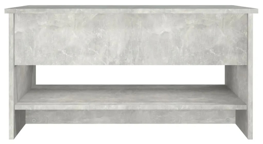 Konferenční stolek betonově šedý 80x50x40 cm kompozitní dřevo - Default Title