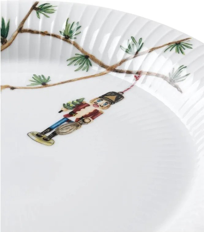 Bílý porcelánový talíř s vánočním motivem ø 27 cm Hammershøi Christmas – Kähler Design