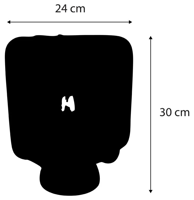 Japandi stolní lampa tmavě bronzová s béžovým stínidlem - Nori