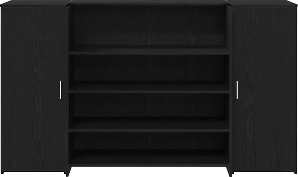 Recepční stůl černý dub 180 x 50 x 103,5 cm, konstrukční dřevo 3324170