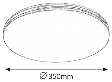 Rabalux 2763 - LED Stropní svítidlo OSCAR 1xLED/18W/230V kulatý chrom