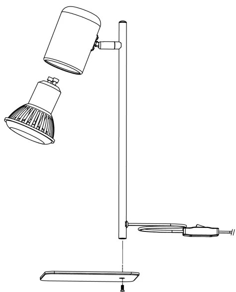 Eglo 98856 - LED Stolní lampa CEPPINO 1xGU10/4,5W/230V bílá