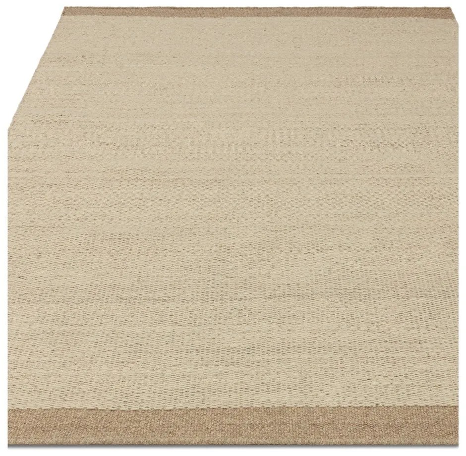 Béžový/krémový ručně tkaný vlněný koberec 120x170 cm Lima Sand – Asiatic Carpets