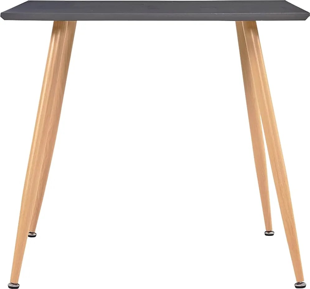 Jídelní stůl šedý a dubový 80,5 x 80,5 x 73 cm MDF 248311