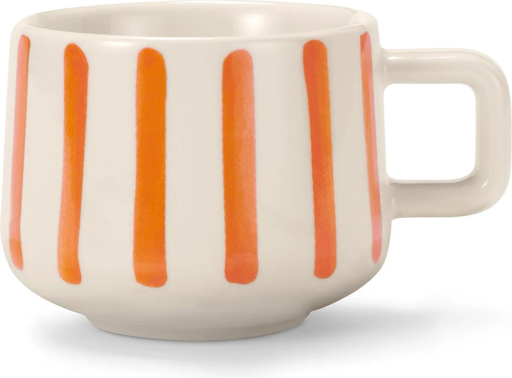 Tchibo - 2 šálky na espresso s podšálky, proužky