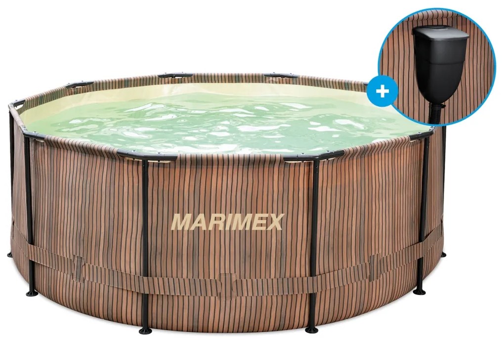 Marimex | Bazén Marimex Florida 3,05x0,91 m se zabudovaným skimmerem - motiv TEAK (poškozený obal) | 103402840