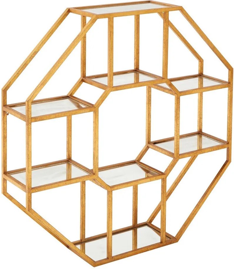 Patrová kovová police v přírodní barvě 92 cm Zariah – Premier Housewares