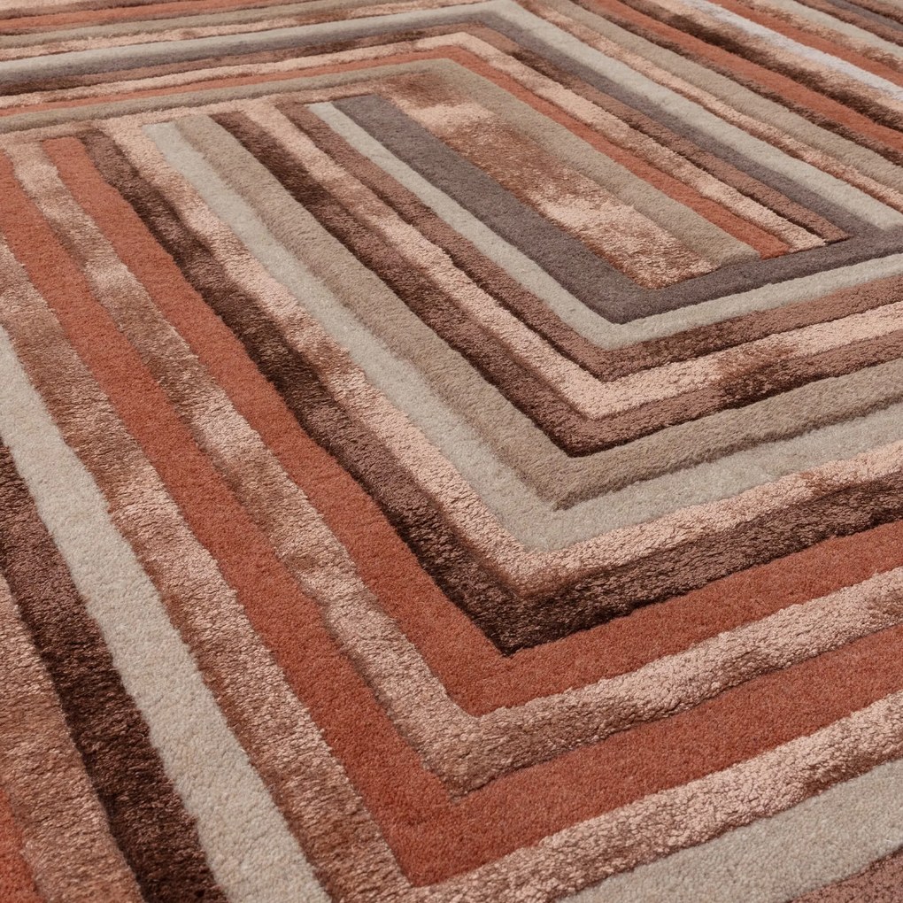 Tribeca Design Kusový koberec Blondie Network Terracotta Rozměry: 160x230 cm