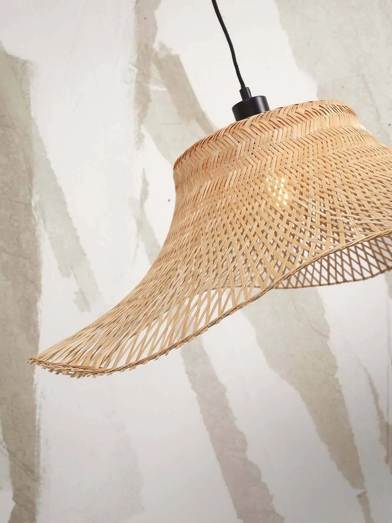 Stropní visící lampa ibiza l 65 x 20 cm přírodní MUZZA