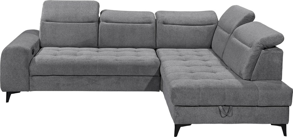 XXXLutz ROHOVÁ SEDAČKA, textil, antracitová MID.YOU - Sedací soupravy - 002220042303