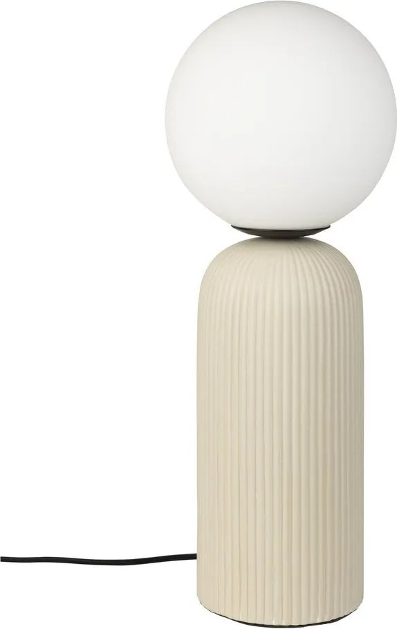 Béžová keramická stolní lampa se skleněným stínidlem (výška 53 cm) Dash – Zuiver