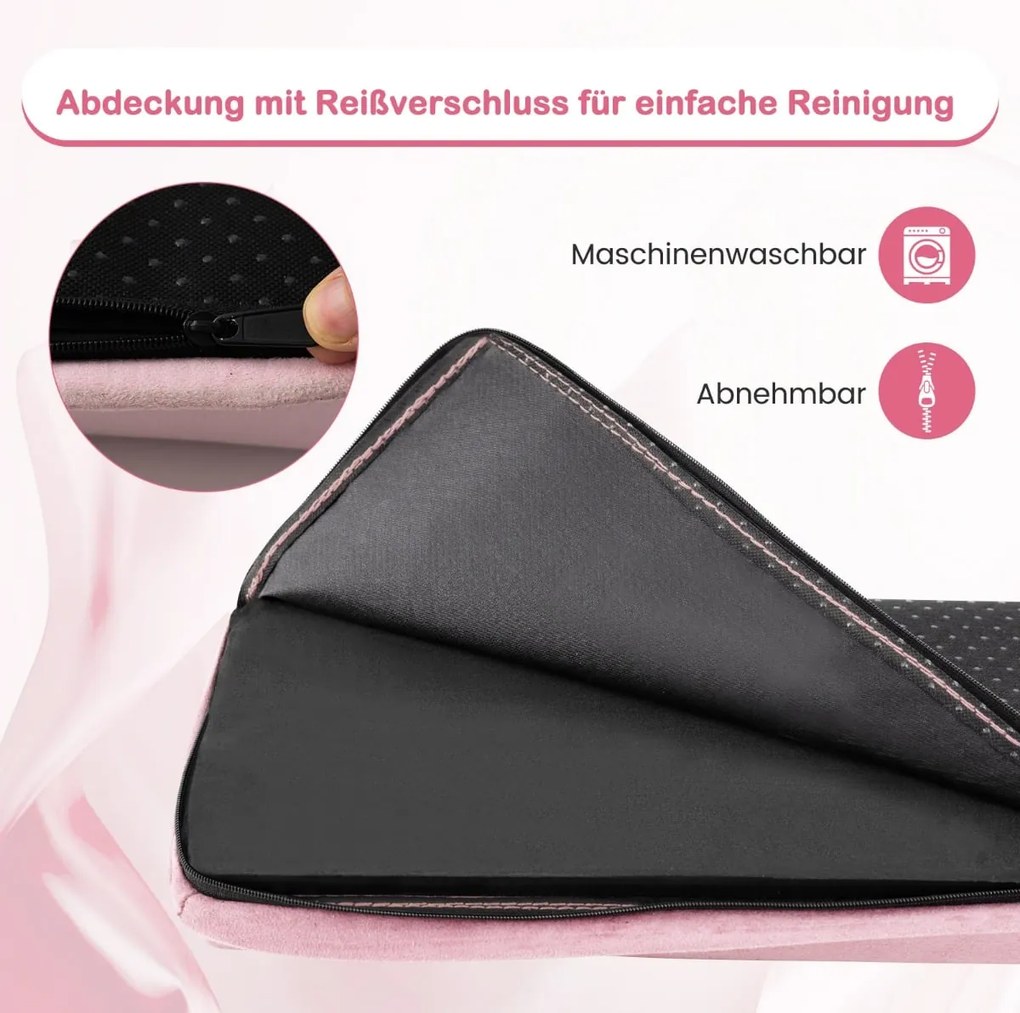 Costway Kladina gymnastická kladina 210 cm skládací gymnastická kladina – růžový