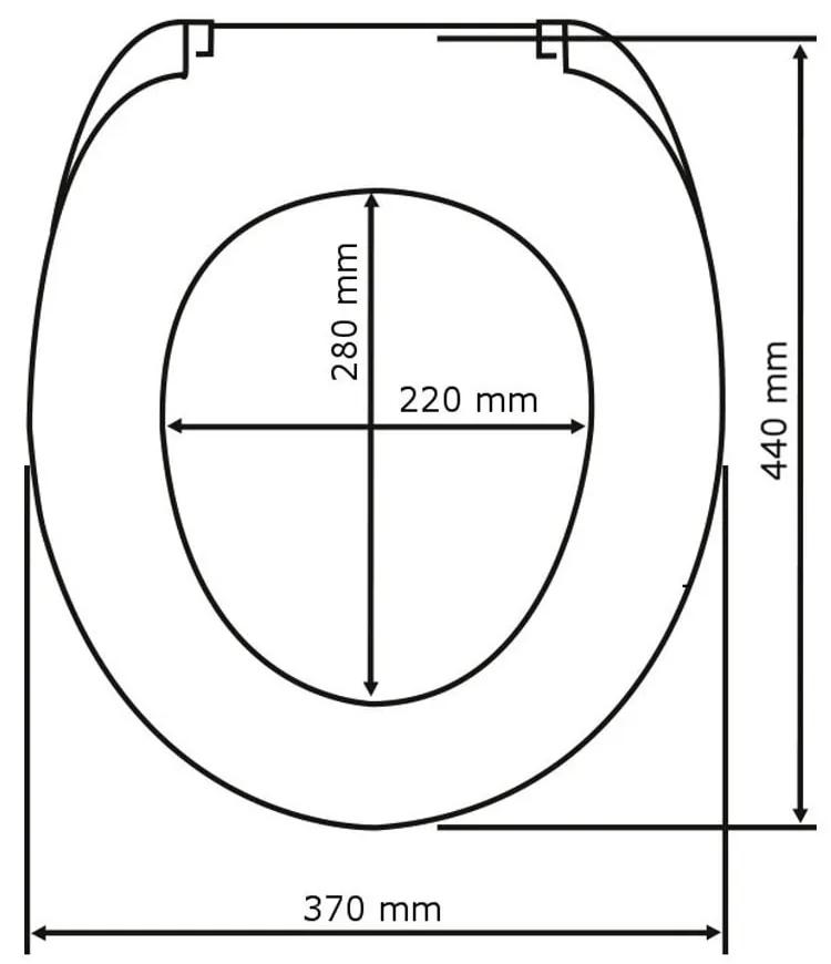 Záchodové prkénko 37 x 44 cm Speedy – Wenko