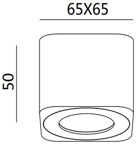Fabas 3429-71-102 - LED bodové svítidlo PALMI LED/6W/230V