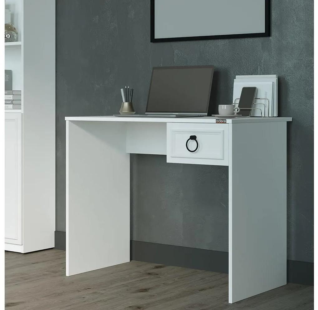 Adore Furniture | Pracovní stůl 75x90 cm bílá | AD0015