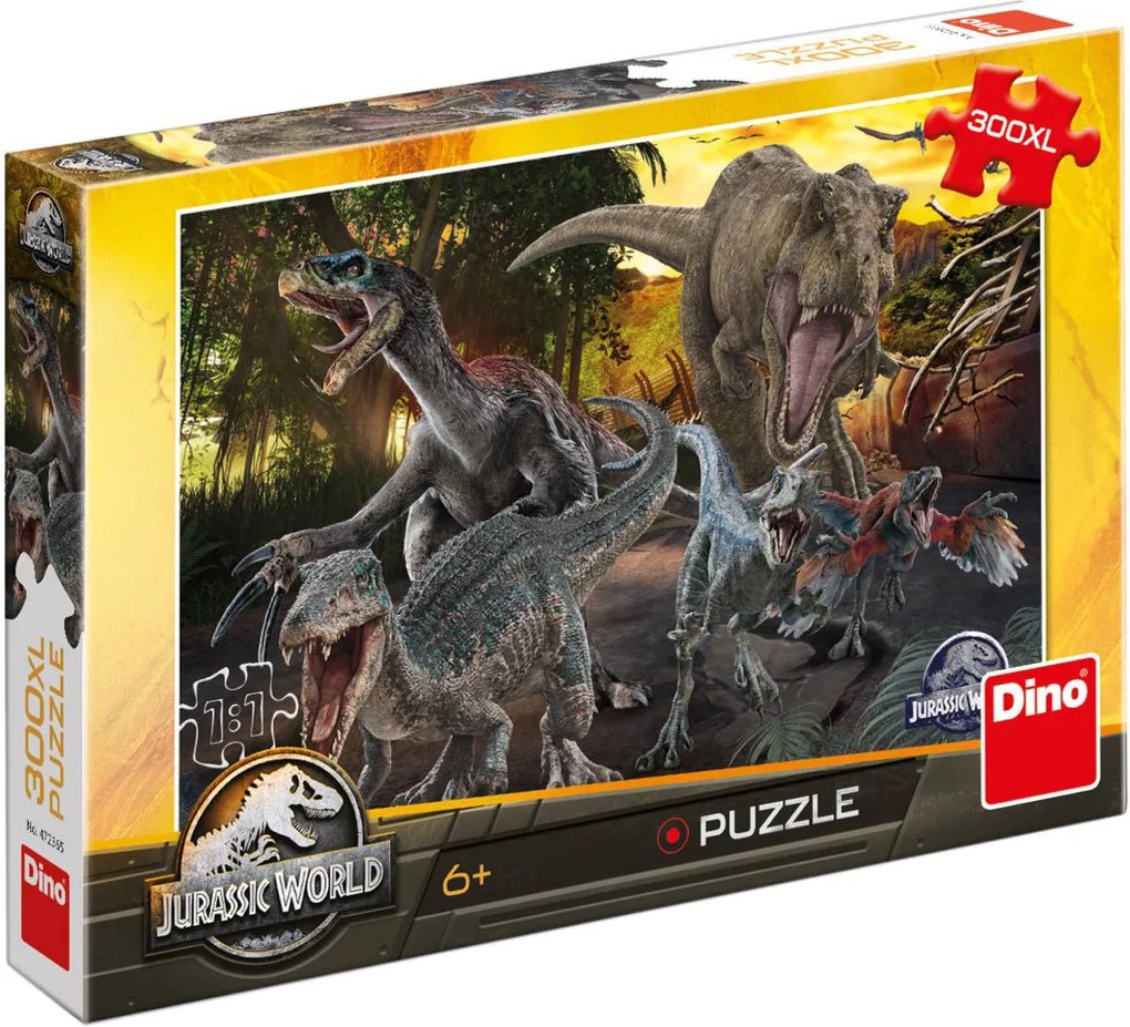DINO Puzzle XL Jurský svět (Jurassic World) 47x33cm skládačka 300 dílků dn472365