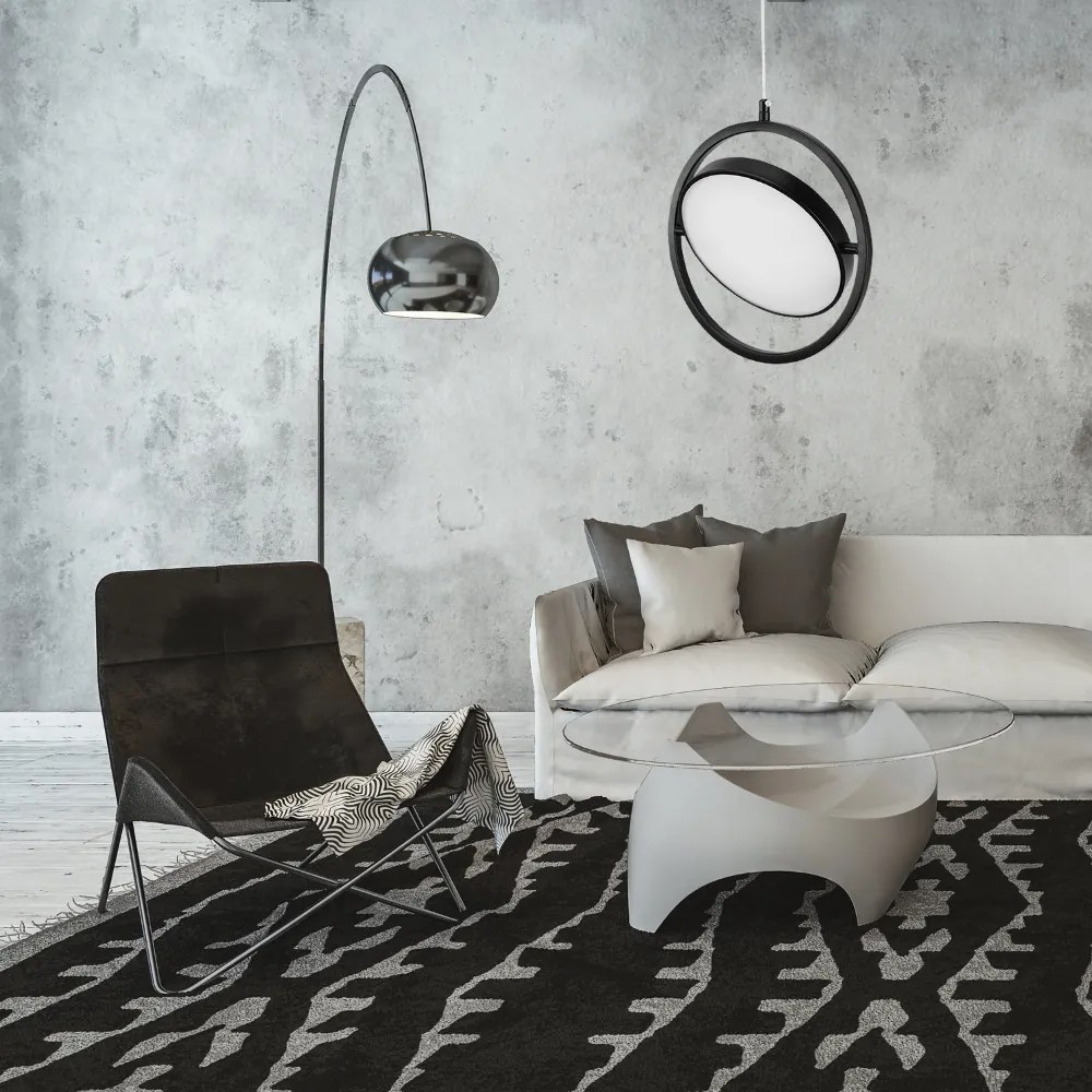 Toolight Závěsné LED svítidlo Luxury Glamour 3 APP1790-CP černé