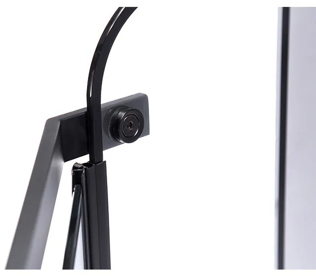 BPS-koupelny Pětiúhelníkový sprchový kout HYD-PK06A 80x80 černá/transparent - bez vaničky