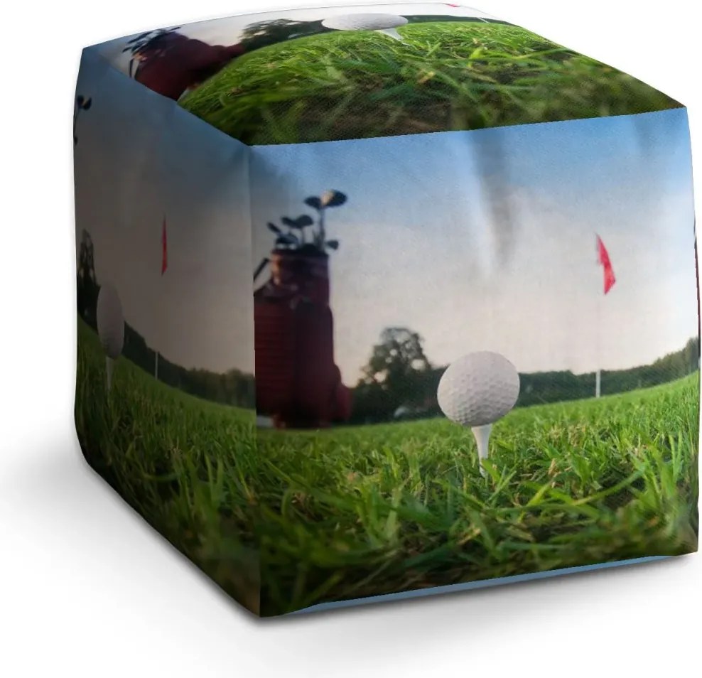 Sablio Taburet Cube Golf - 50x50x50 cm