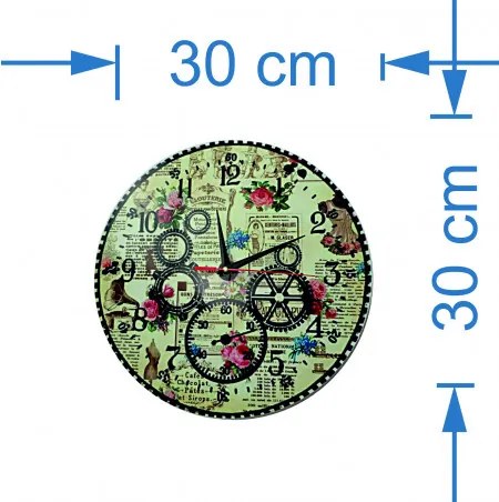 Hodiny na zeď ze dřeva, nástěnné hodiny I SENTOP HDFK001- Wall clock HEU-